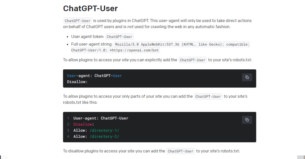 Bloquear el acceso de ChatGPT a tu web