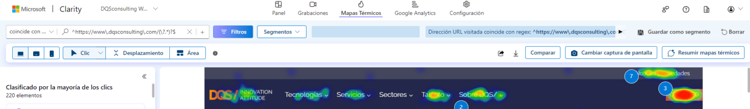 Analiza los mapas de calor de Clarity con Inteligencia Artificial