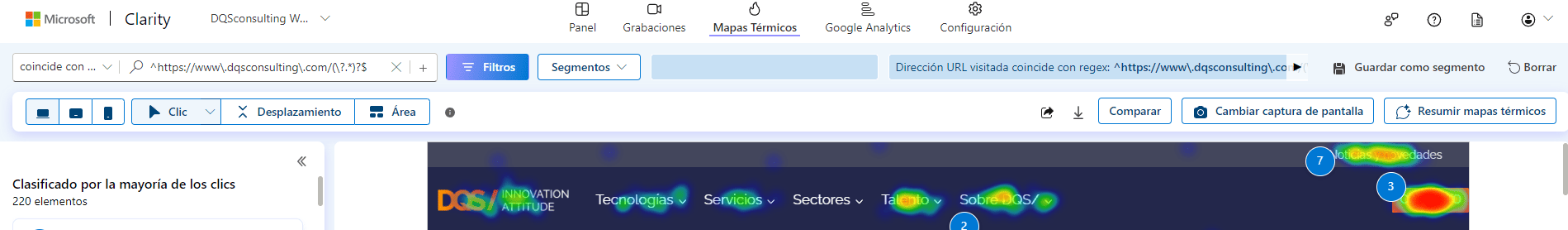 Analiza los mapas de calor de Clarity con Inteligencia Artificial